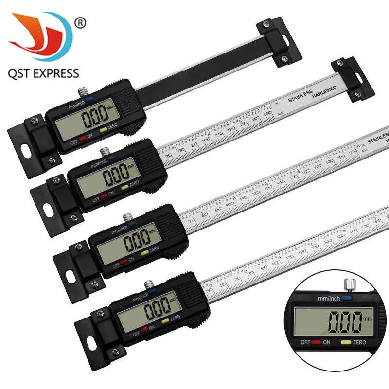 Digital-Level-Caliper-Stainless-Steel-Horizontal-Vertical-Display-Ruler ...