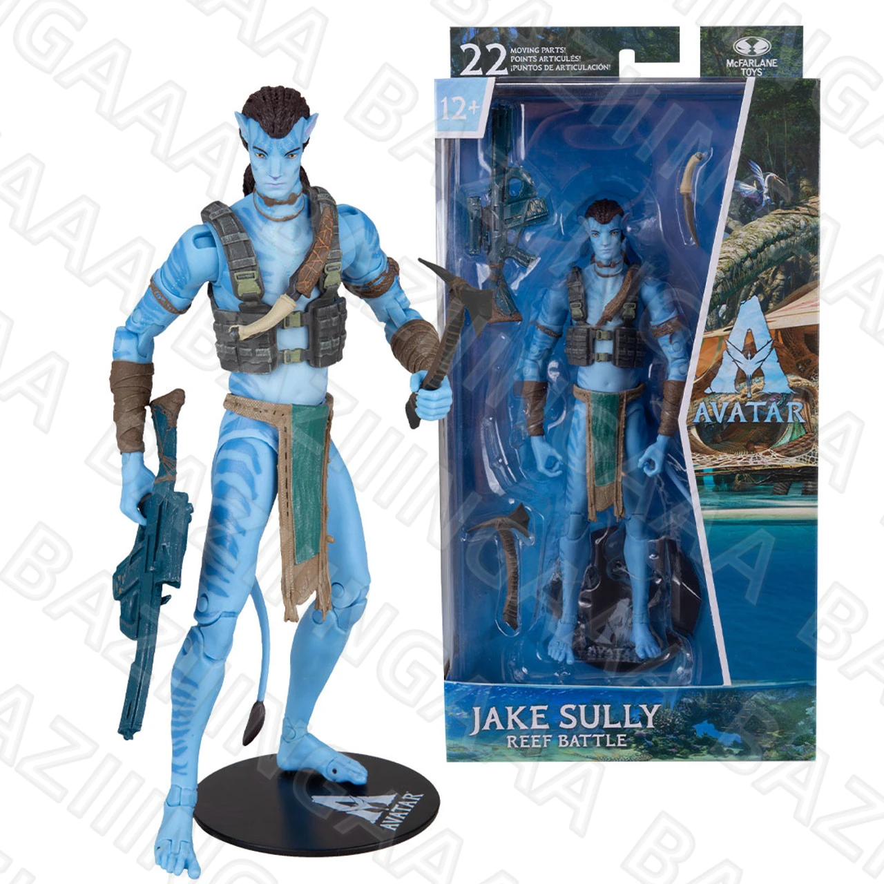McFarlan Toys Jake Sully in Reef Battle (For Avatar: The Way of Water ...