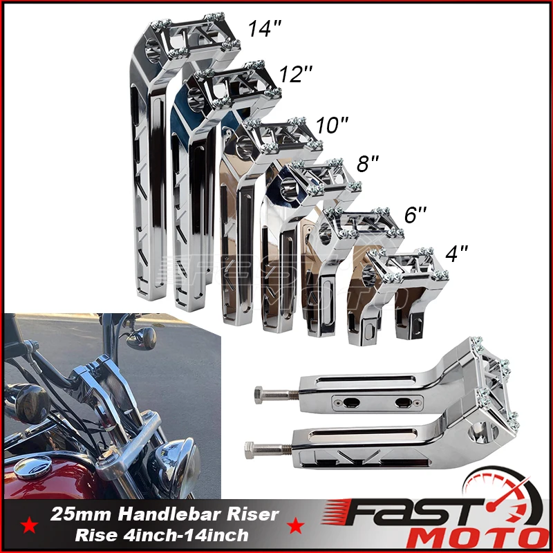 Club-Style-T-bar-25mm-1-Handlebar-Riser-Handle-Bar-Mount-for-Harley ...
