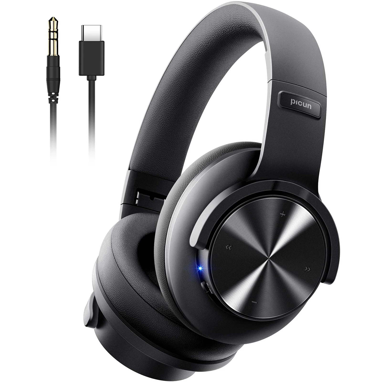Picun-B8-Bluetooth-Headphones-120-Hours-Headset-Wireless-3EQ-Game-Mode ...