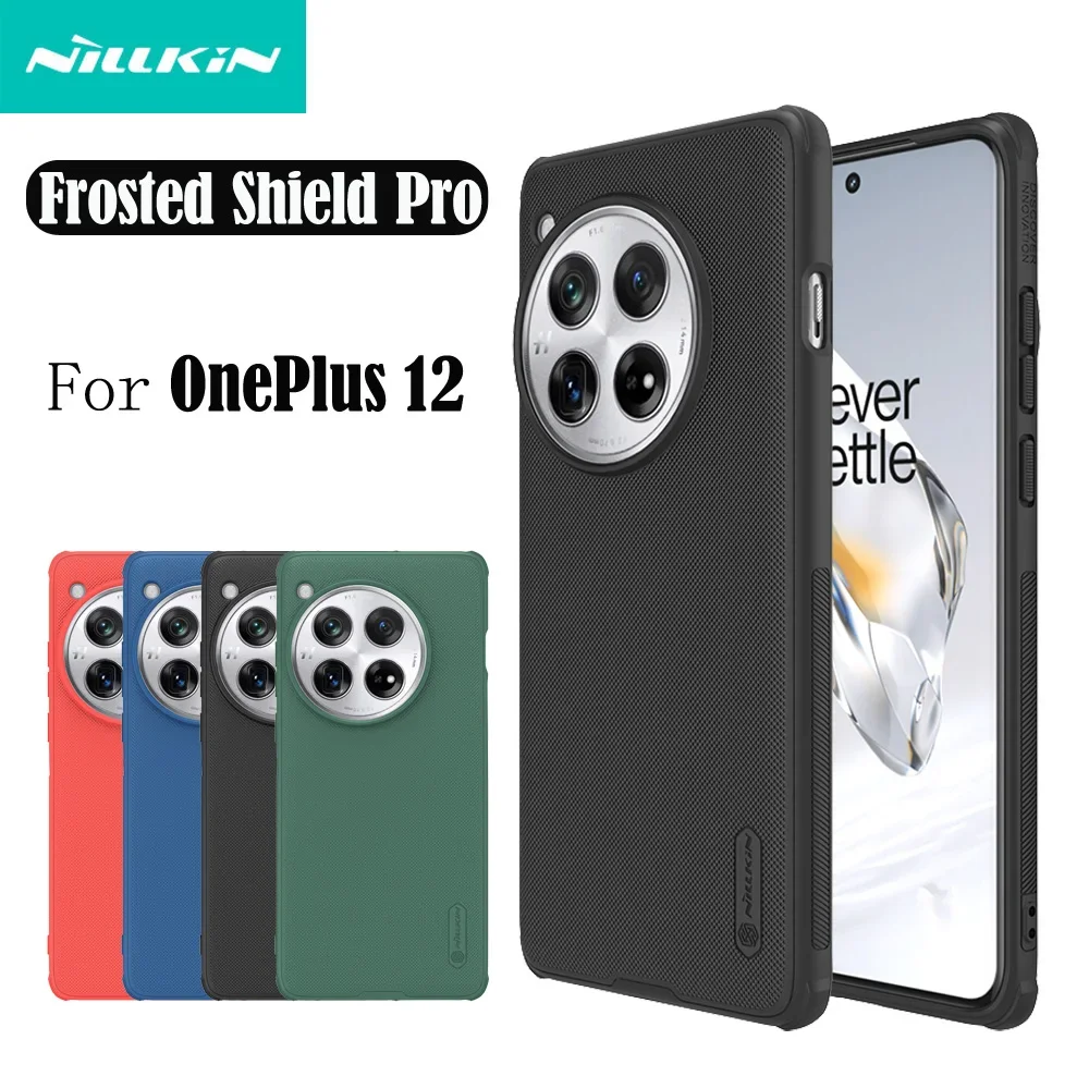 For-OnePlus-12-Case-Nillkin-Super-Frosted-Shield-Pro-Soft-TPU-Frame ...