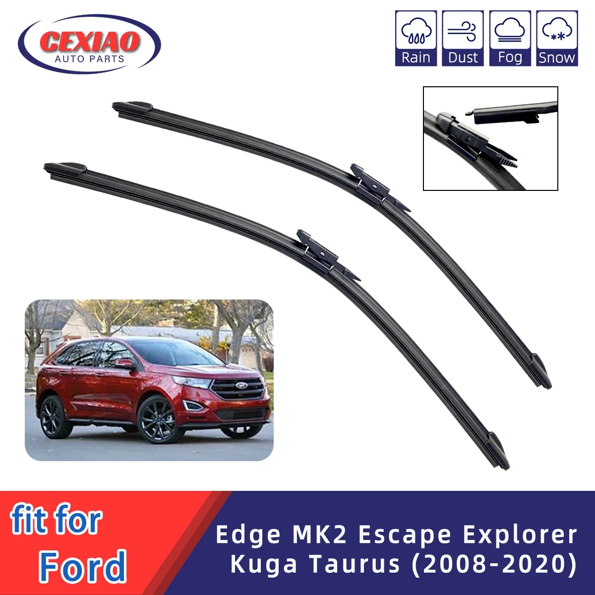 For Ford Edge Escape Explorer Taurus Front Windshield Wiper General ...