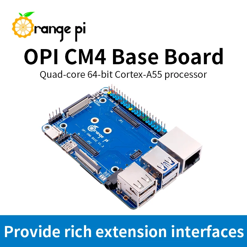 Orange Pi CM4 Base Board M.2 M-KEY Slot Single Board Computer Orange Pi Compute Module 4 Use for ...