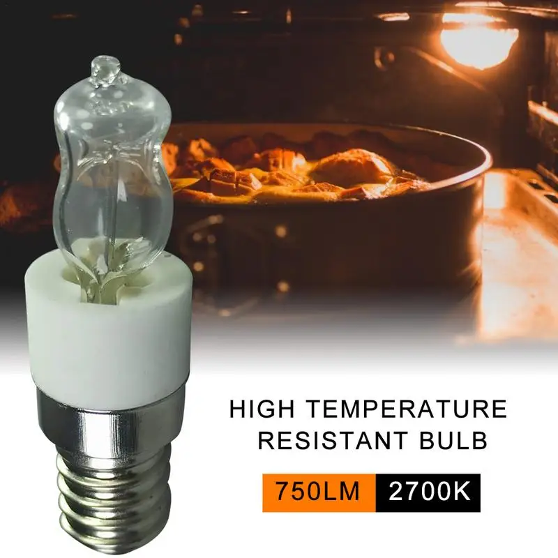 40W/50W E14 Oven Light Bulb 110V/220V Halogen Oven Lamp High ...