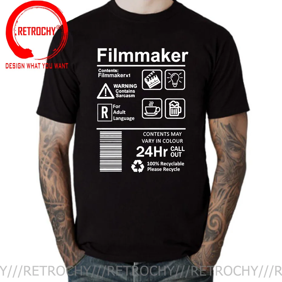 Funny-Filmmaker-Editing-T-Shirts-men-Unisex-Graphic-New-Cotton-Birthday ...