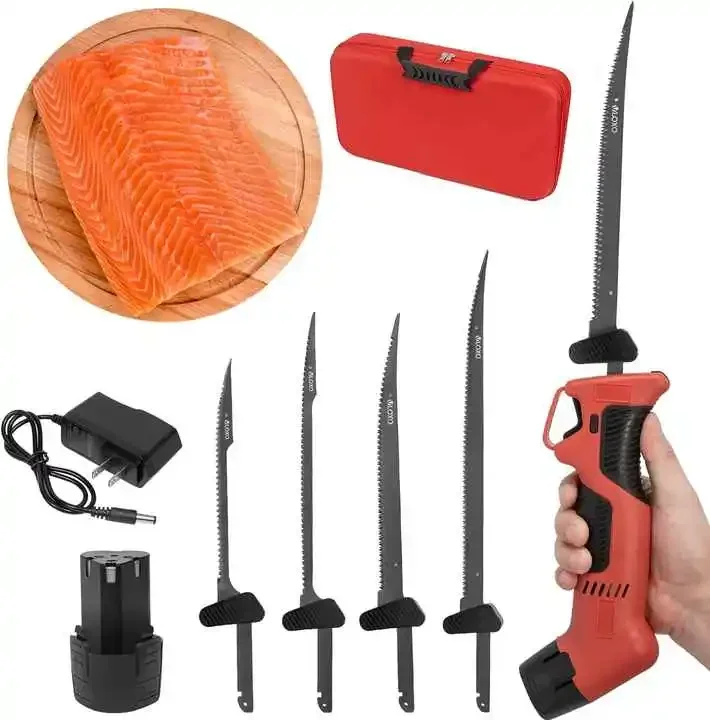 New Arrival Electric Fillet Knife Fish Cutter Stainless Steel Cordless ...
