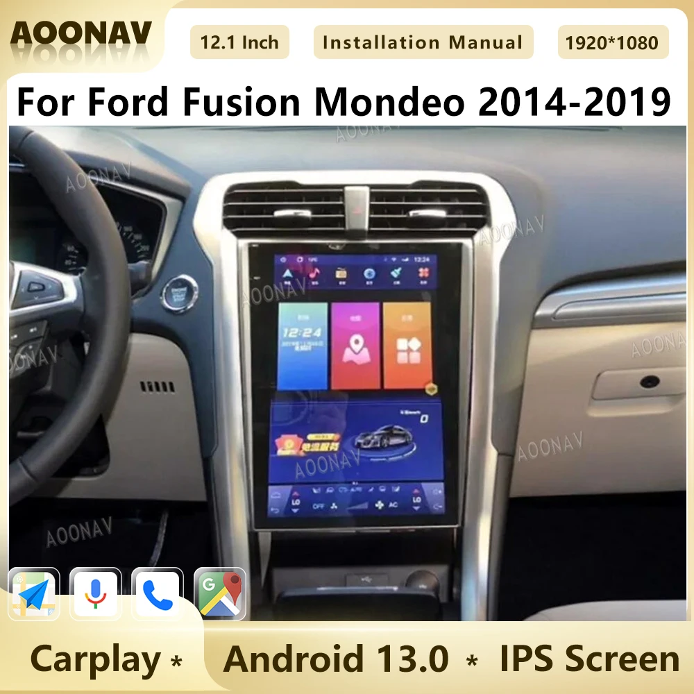 12-1-Car-Radio-For-Ford-Fusion-Mondeo-MK5-2014-2019-Android-13 ...