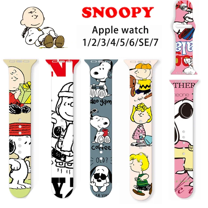 Snoopy-Silicone-Strap-for-Apple-Watch-Band-45mm-42mm-40mm-38mm-41mm ...