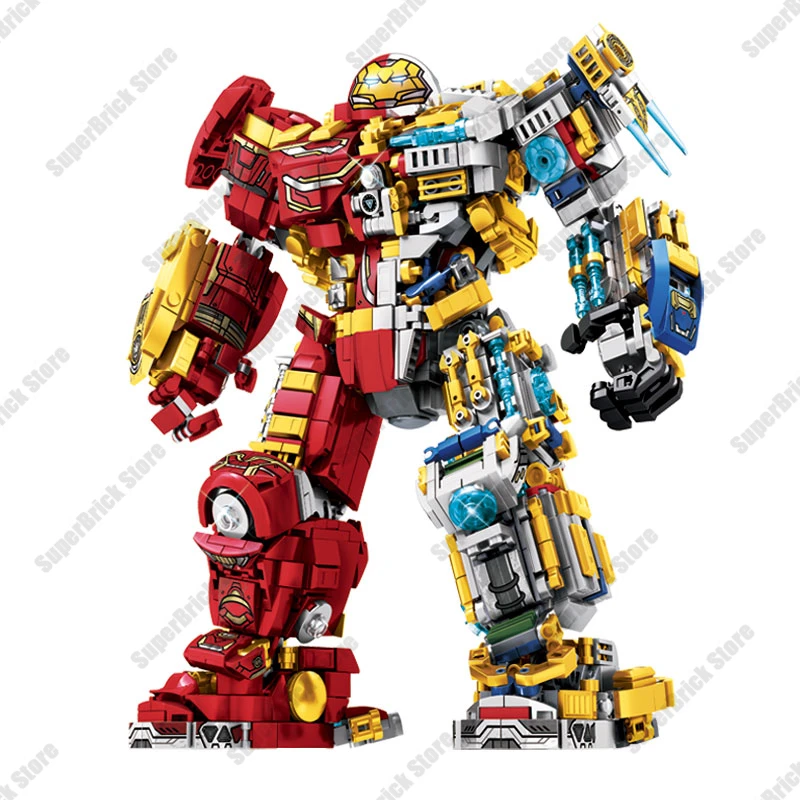 Superhero Marvel The Avengers Lron Man Hulkbuster Mecha Translucent ...