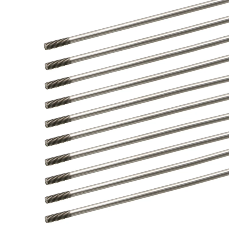 10PCS-M2-M3-Threaded-Push-Rods-Stainless-Steel-Servo-Connecting-Stick ...