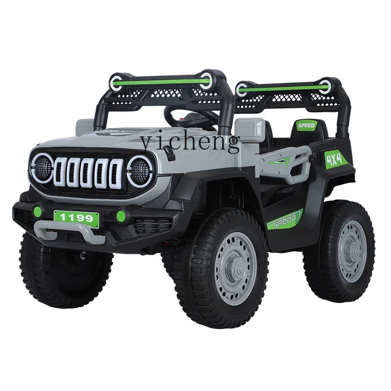 Yy-Electric-Toy-Car-Children-Can-Sit-Four-Wheel-Music-Baby-Remote ...