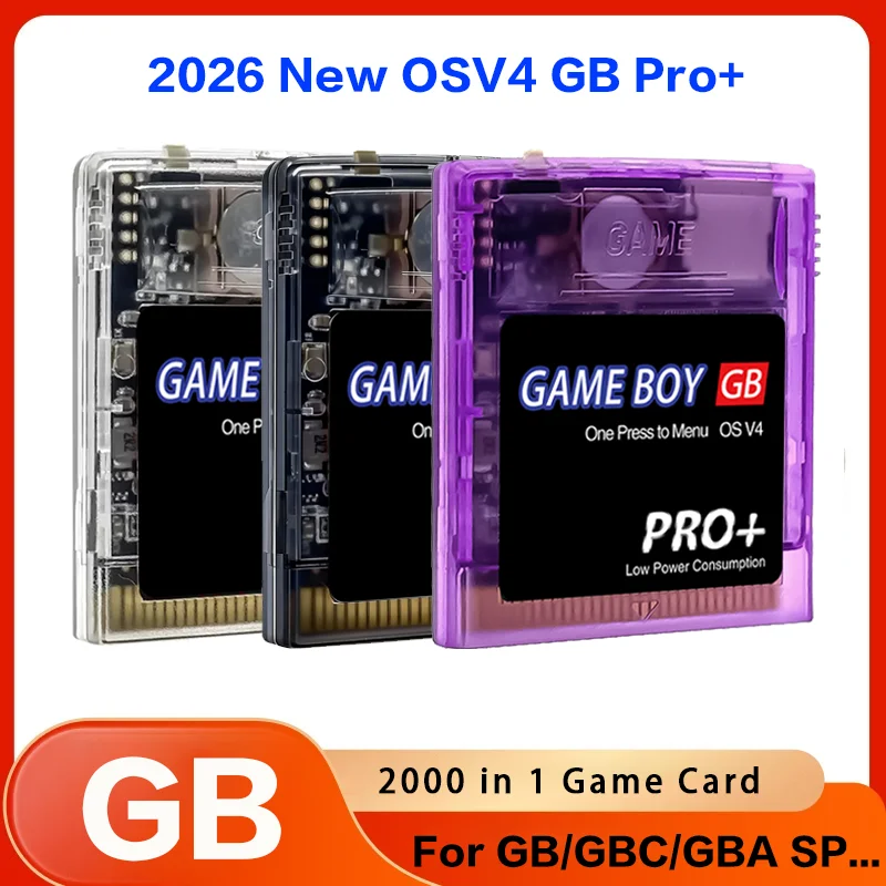 Multi-Game 2000 in 1 EDGB Game Card Gameboy Card OS V4 With 4GB TF Card ...