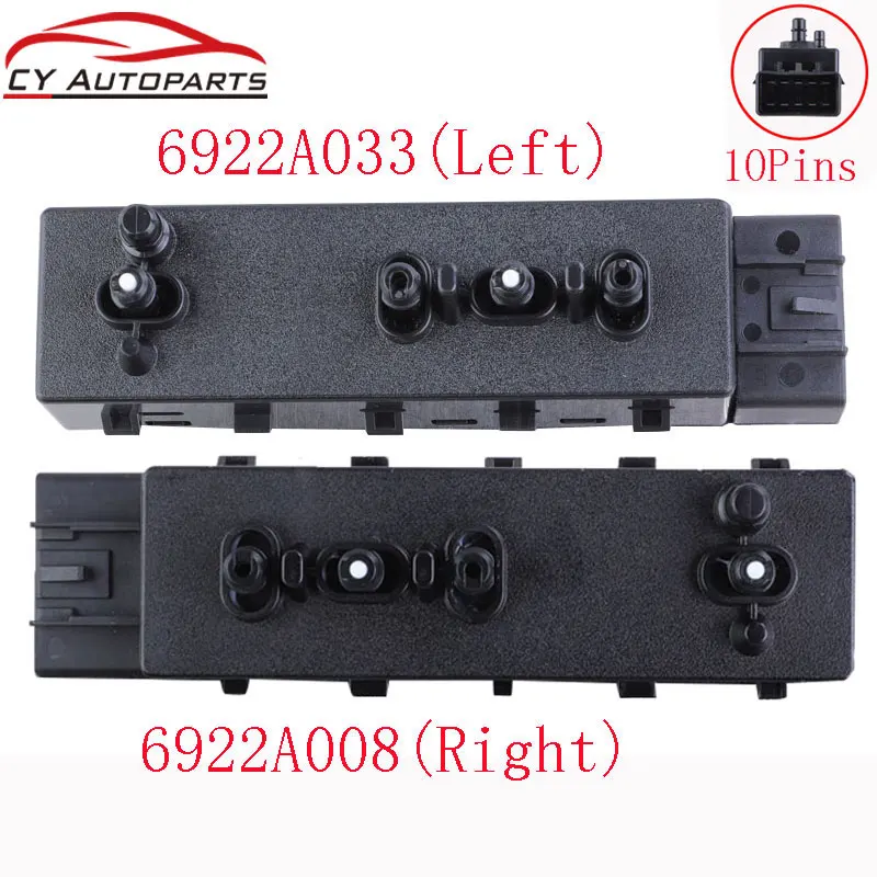 6922A008-6922A033-New-Left-And-Right-Power-Seat-Switch-For-Mitsubishi ...