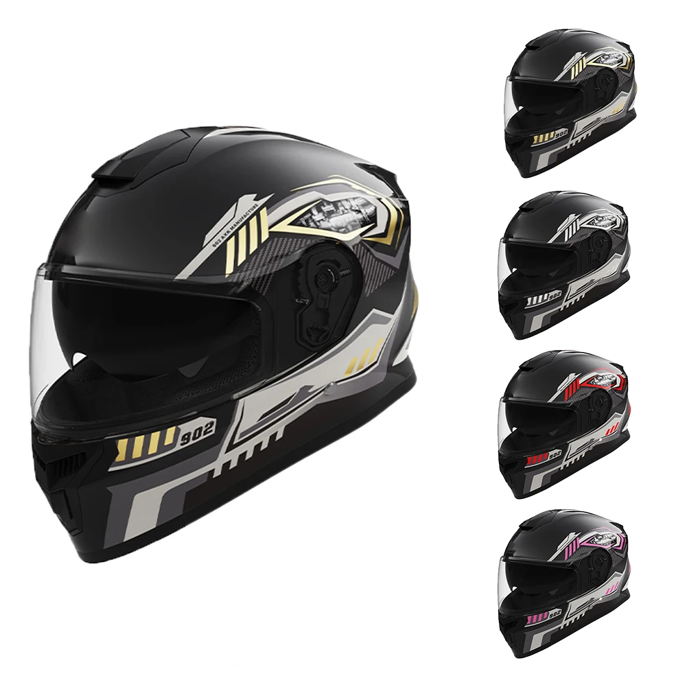 Full-Face-Motorcycle-Helmet-For-Men-Women-Light-Weight-Aerodynamic ...