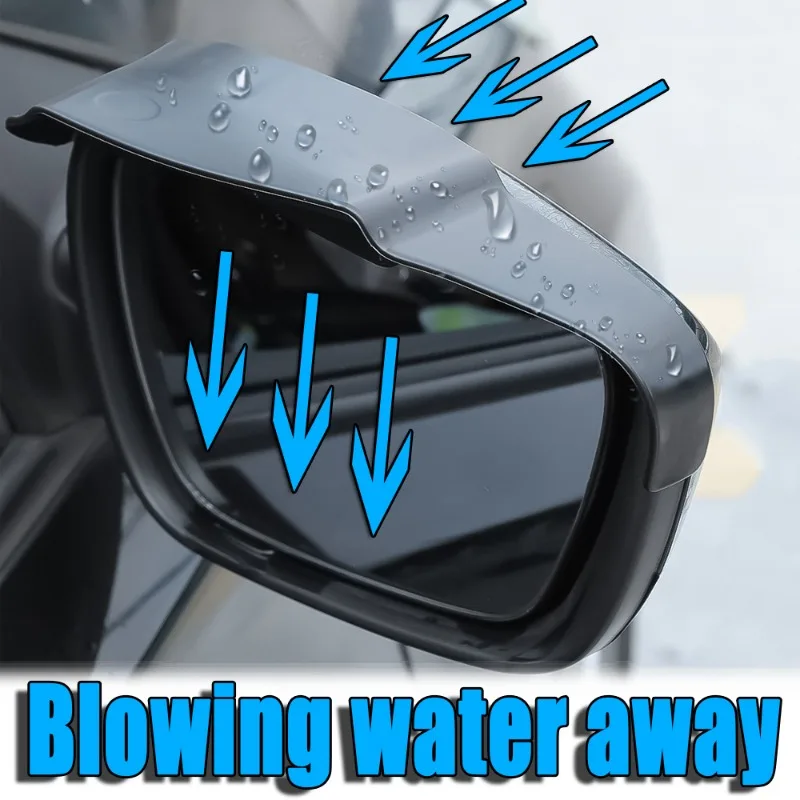Car Rearview Mirror Rain Eyebrow Air Dry Blowing Style Car Rearview Mirror Snow Guard Sun Visor