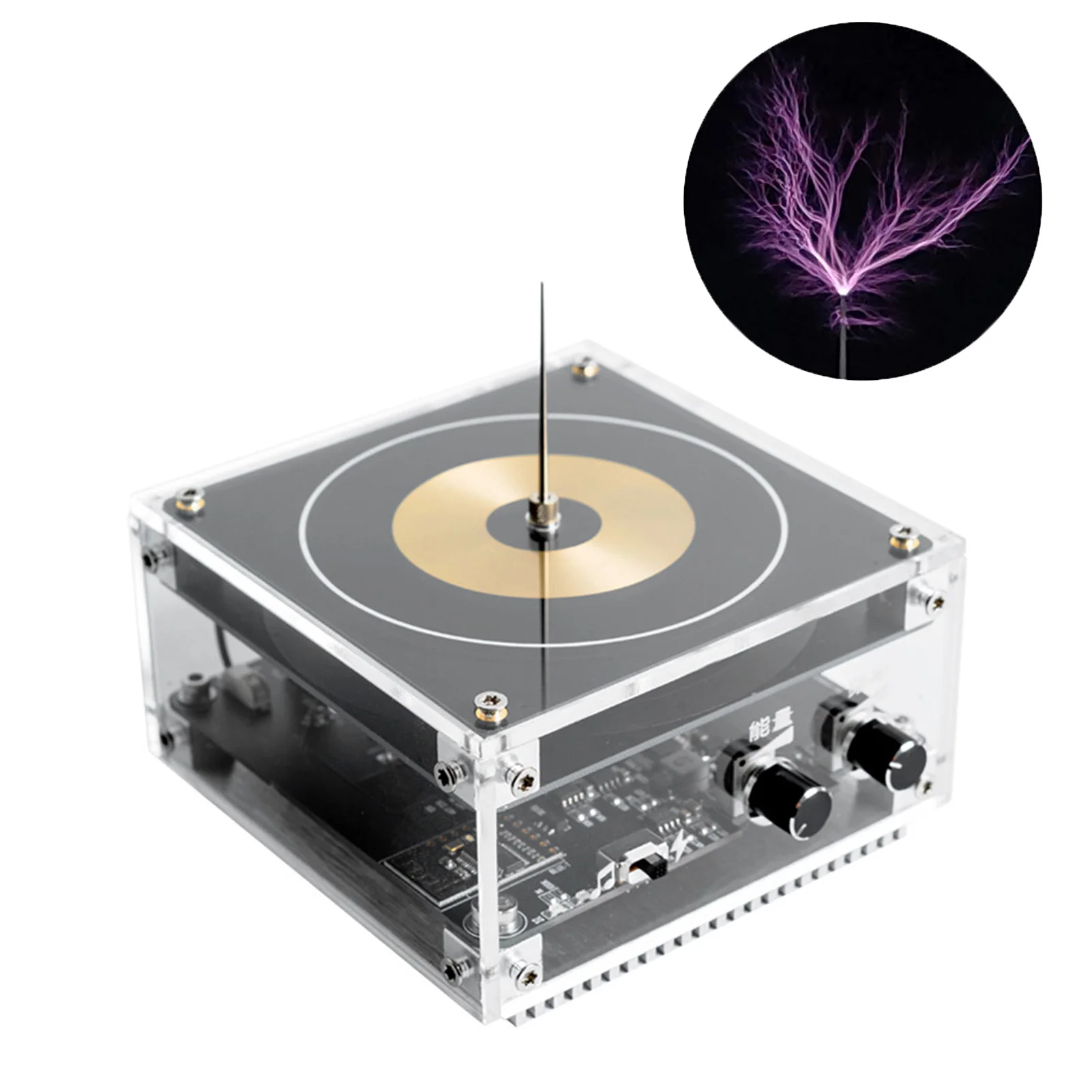 Handheld Electric Arc Music Tesla Coil With 48v2a Power Supply, Can ...