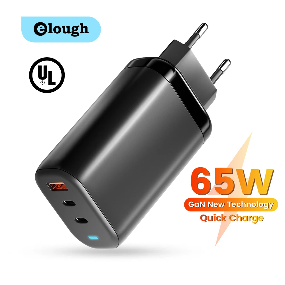 Elough-65W-GaN-Charger-Quick-Charge-4-0-3-0-Fast-Aadapter-PD-USB-C ...