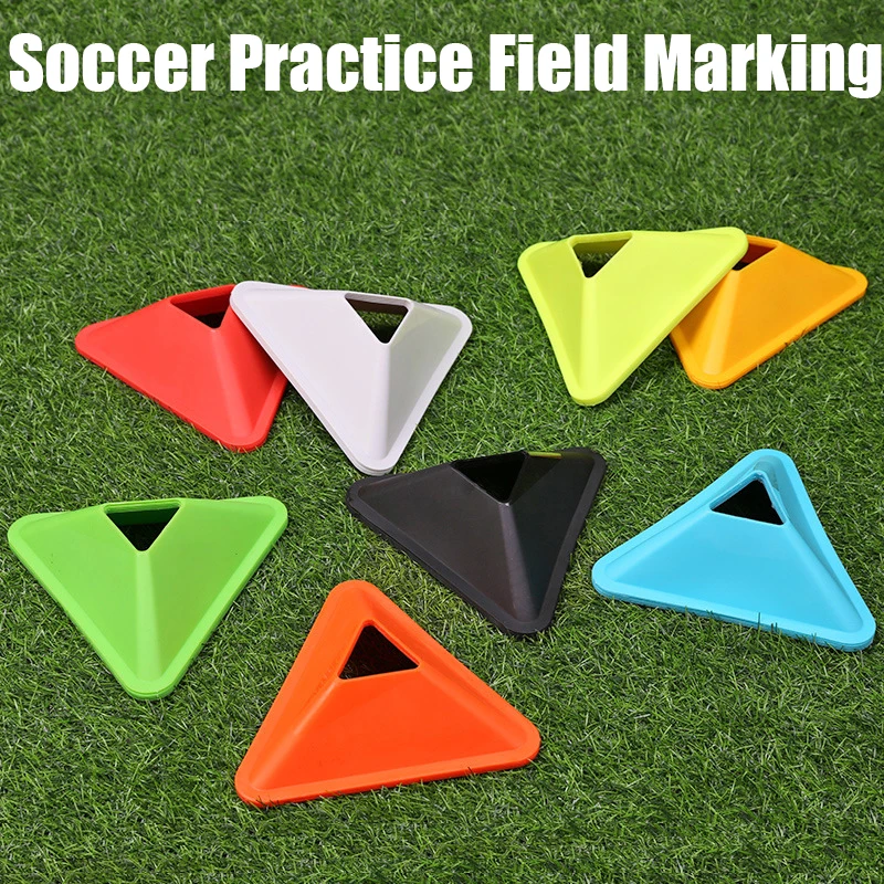 10Pcs-Triangle-Football-Training-Discs-Soccer-Agility-Training-Cones-Practice-Field-Marking ...