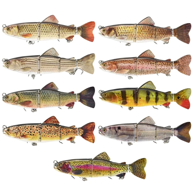 4-Segment-Hard-Baits-Swimbait-Fishing-Lures-Sea-Fishing-Tackle-Roachs ...
