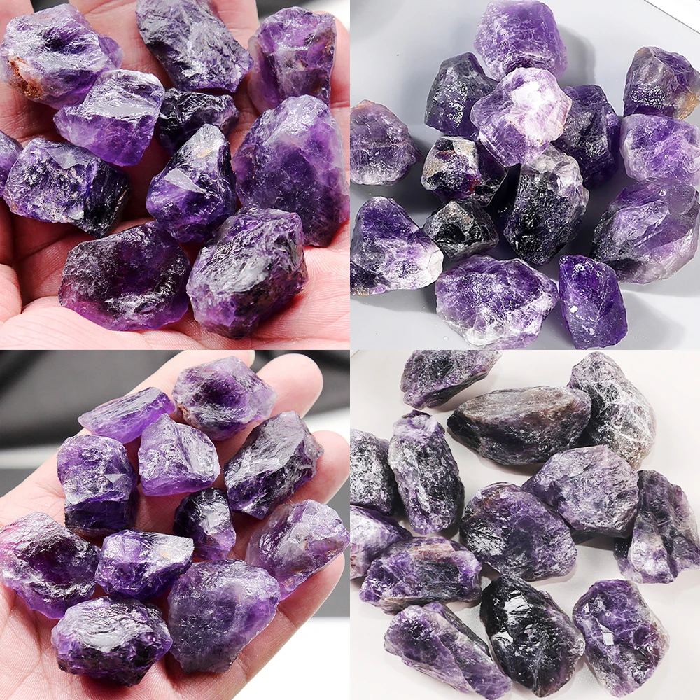 Natural-Deep-Amethyst-Crystal-Minerals-Landscape-Rock-Specimen-Raw-Mineral-Decorative-Irregular ...