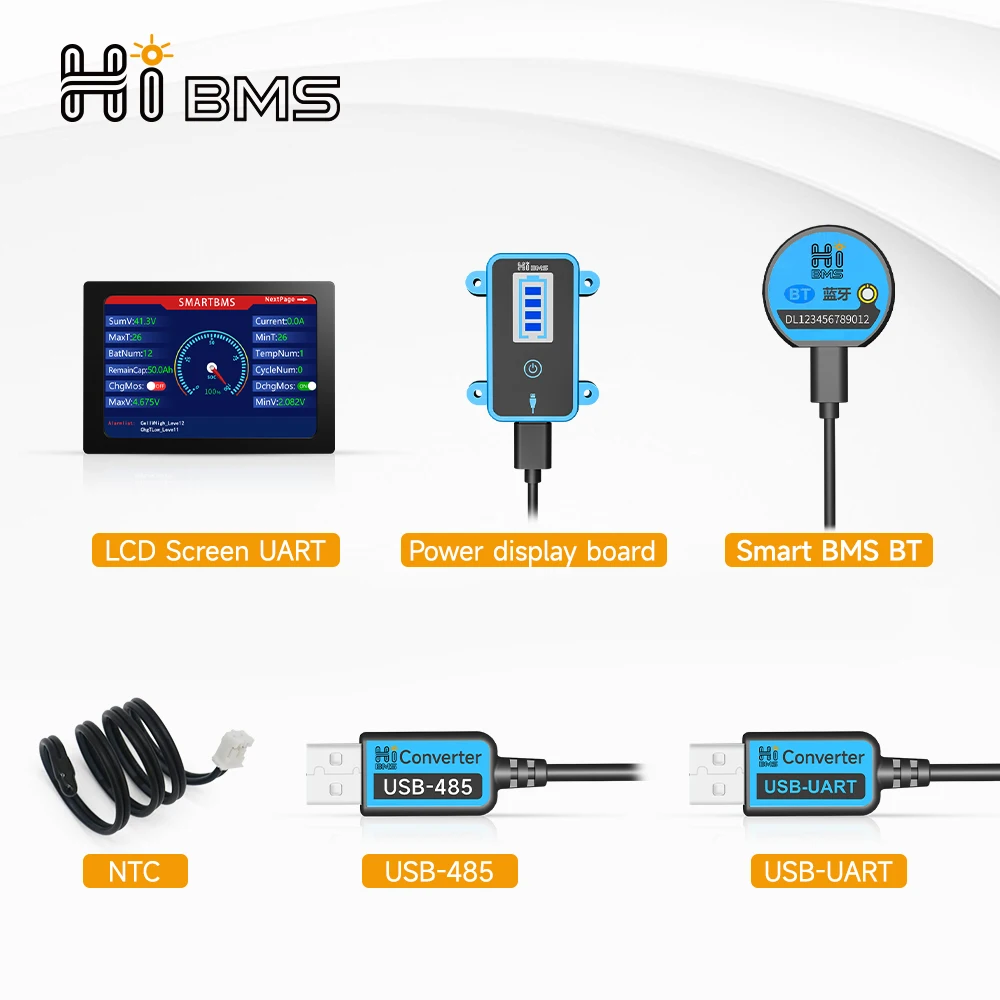 HIBMS-smart-bms-Battery-Accessories-Parts-Bluetooth-USB-to-RS485-to ...
