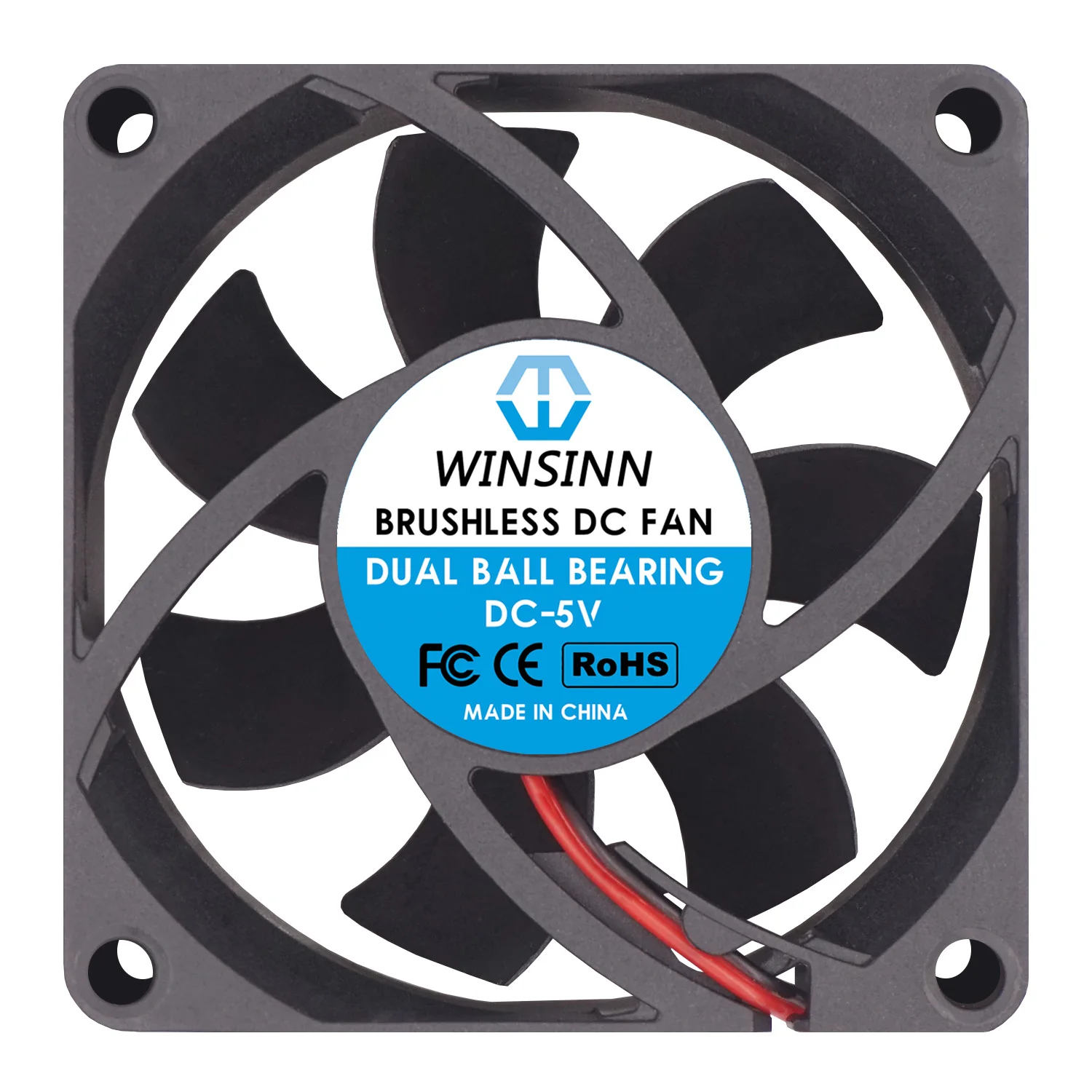 WINSINN-7025-70mm-Fan-DC-5V-12V-24V-Sleeve-Dual-Ball-Bearing-Brushless ...