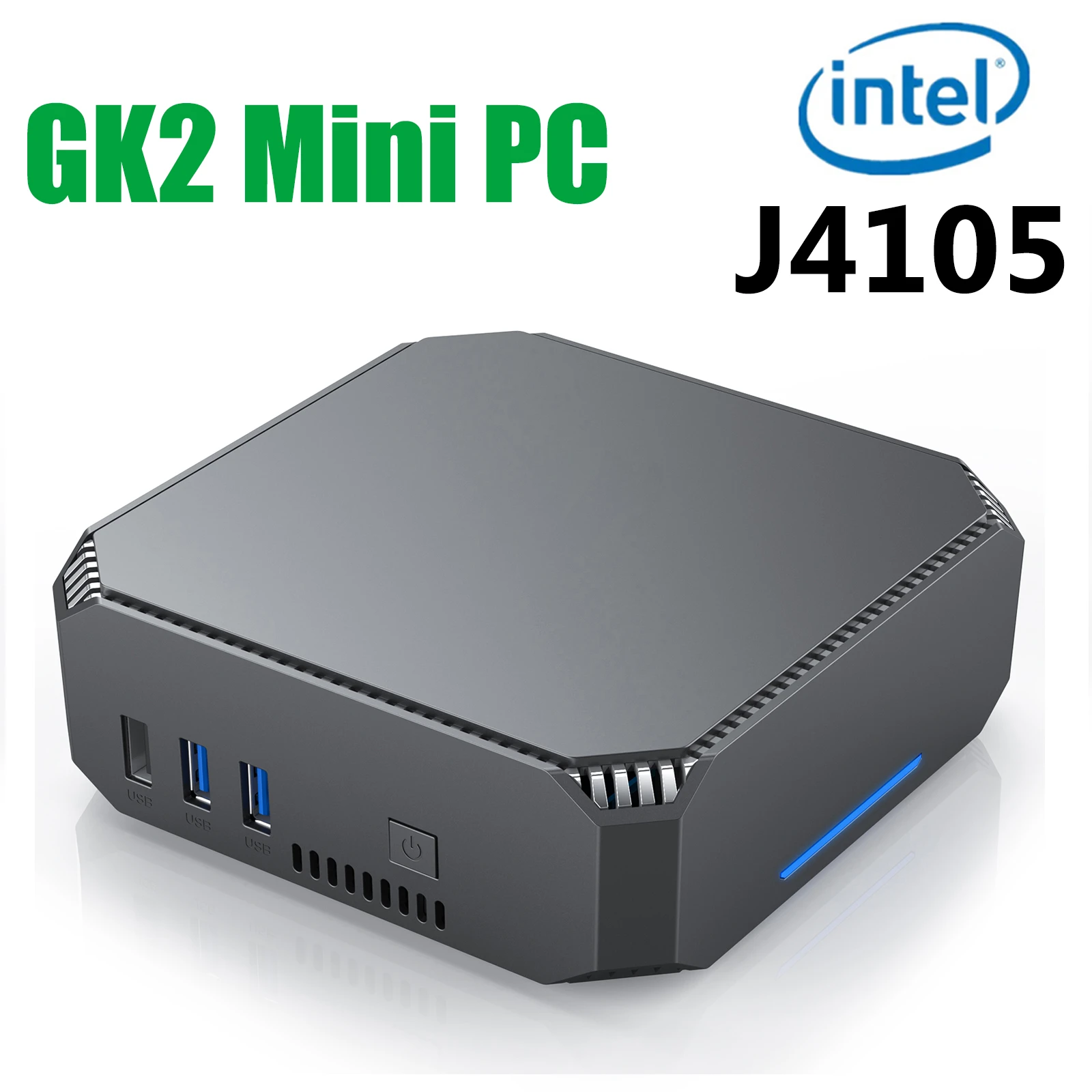SZBOX GK2 Mini PC Windows 11 Intel Lago Gemini J4105 12GB DDR4 128GB EMMC 4K Mini PC Gamer Dual ...