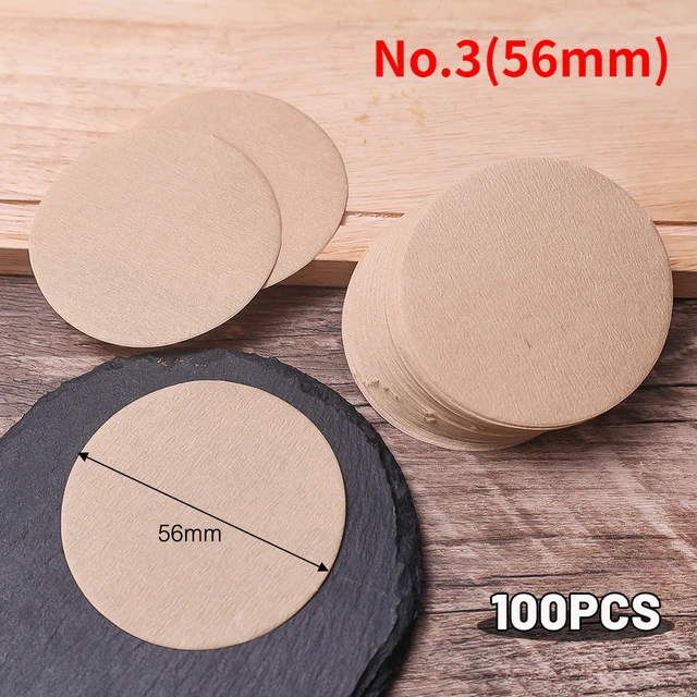 100pcs Disposable Round Coffee Filter Paper for Espresso Coffee Maker ...