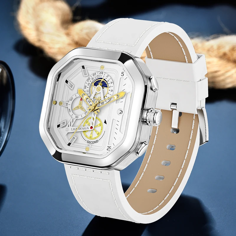 LIGE-Fashion-Military-Watch-Men-Casual-Sport-Quartz-Chronograph ...