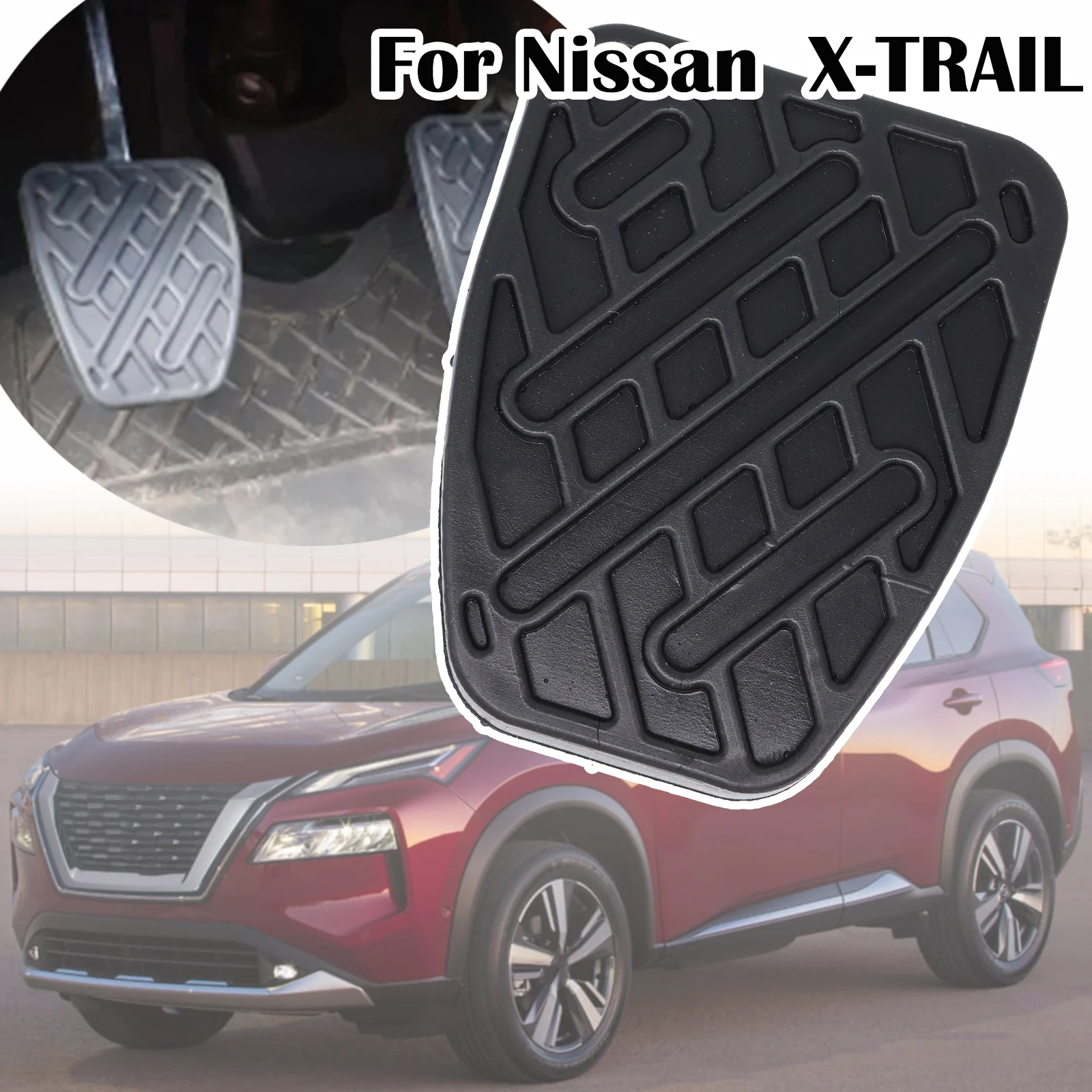 For-Nissan-X-TRAIL-II-T31-2-0-Car-Black-Rubber-Brake-Clutch-Foot-Pedal ...