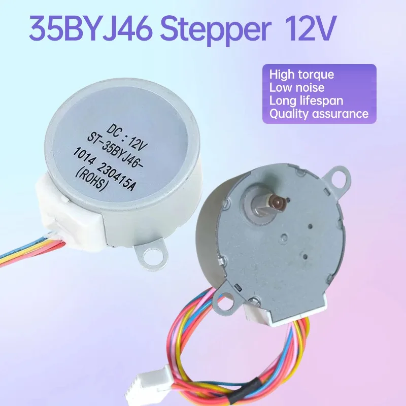35BYJ46-DC-12V-24V-Stepper-Motor-Permanent-Magnet-Gear-Small-Stepper ...