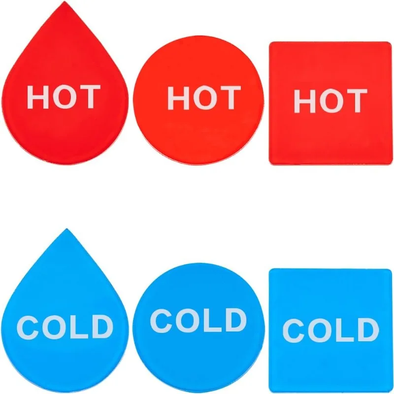 12Pcs-3-Styles-Hot-Cold-Water-Label-Self-Adhesive-Bathroom-Hot-Cold ...
