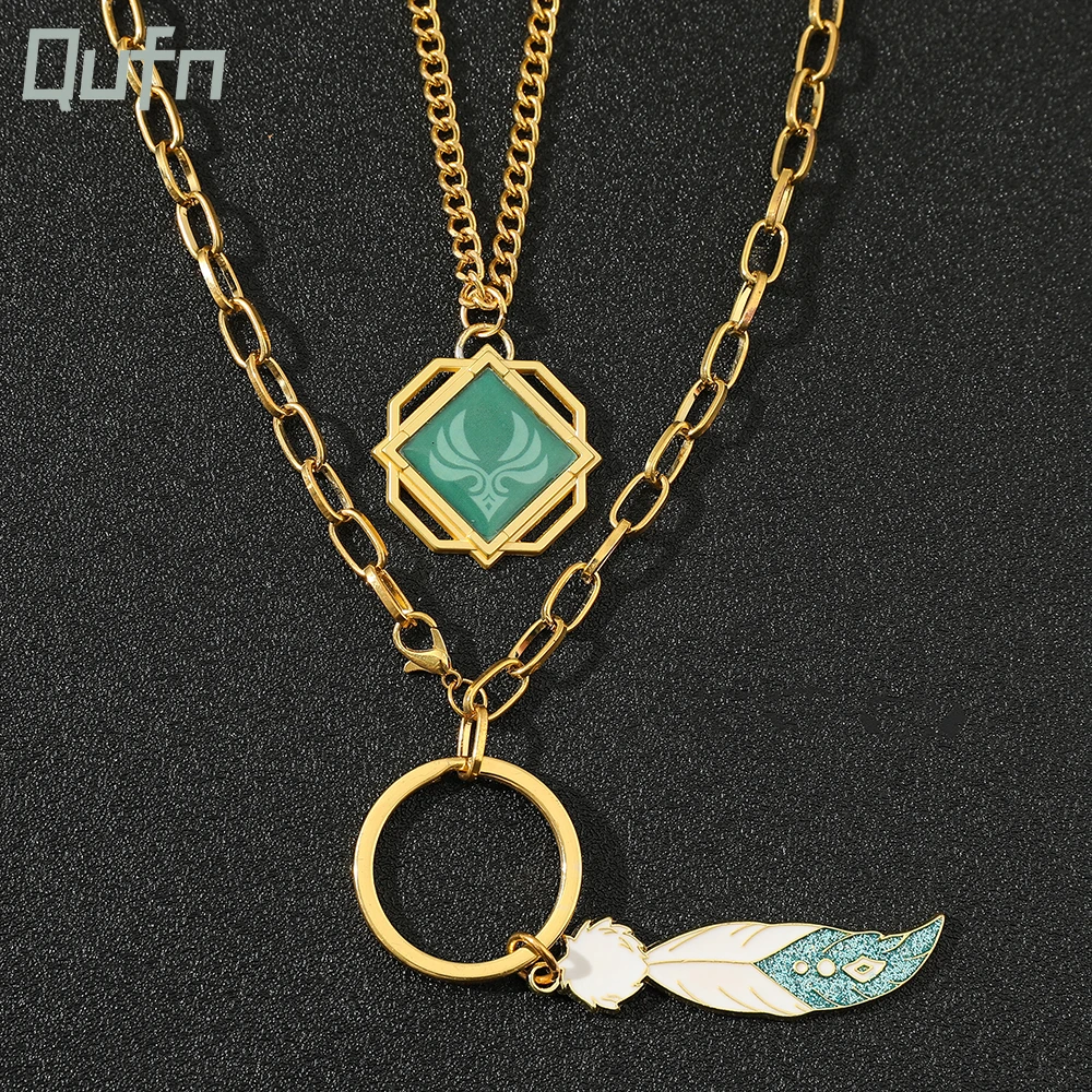 Genshin Impact Barbatos Luminous Necklace Anime Figure Venti Necklace ...