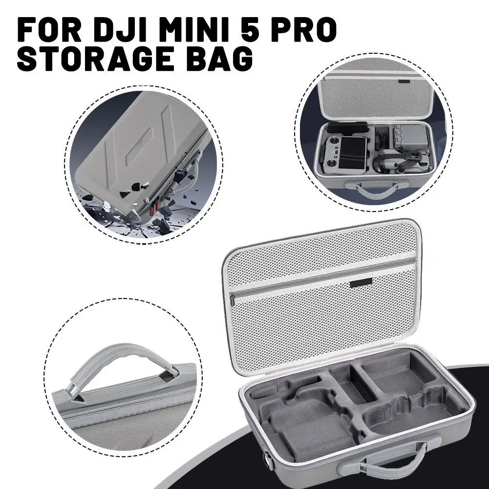 PU Fabric Storage Bag Water-resistant Storage Bag for DJI Mini5 pro ...