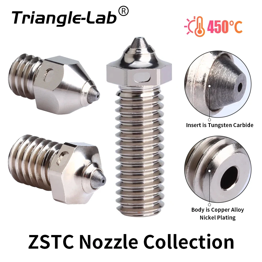C-Trianglelab-V6-ZSTC-Nozzle-Tungsten-Carbide-Copper-Plated-High ...