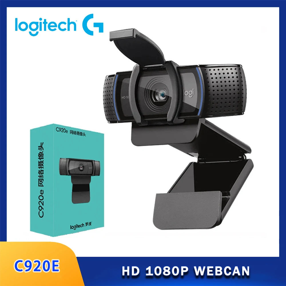 Logitech c920e c920 hd inteligente 1080p mic-habilitado âncora ao vivo ...