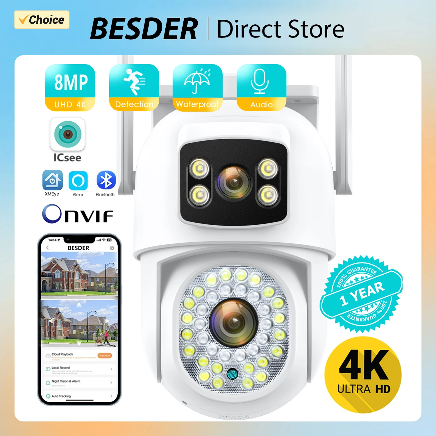 BESDER360-Wifi-4K-8MP-Dual-Lens-Camera-IP66-Human-Detection-Security ...