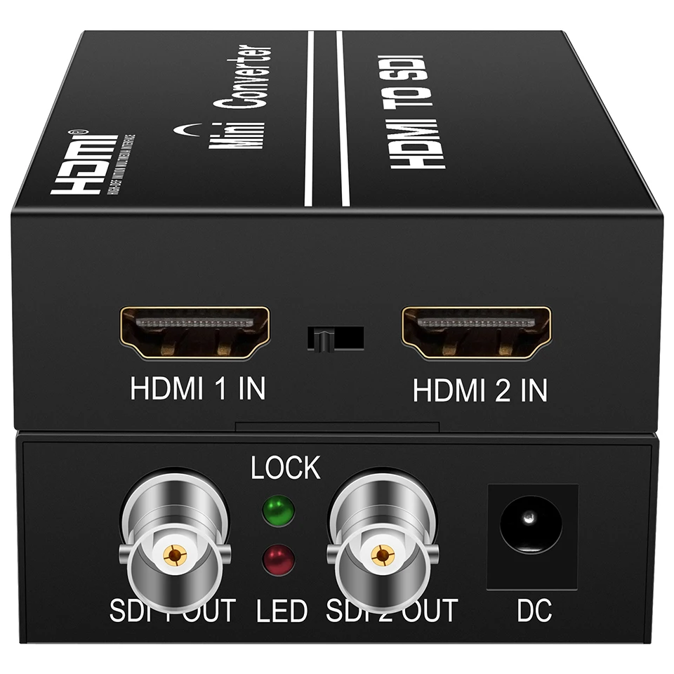 HDMI to SDI 컨버터, 카메라 CCTV용 컨버터, 전원 공급 어댑터 포함, 2 HDMI in 2 SDI 출력