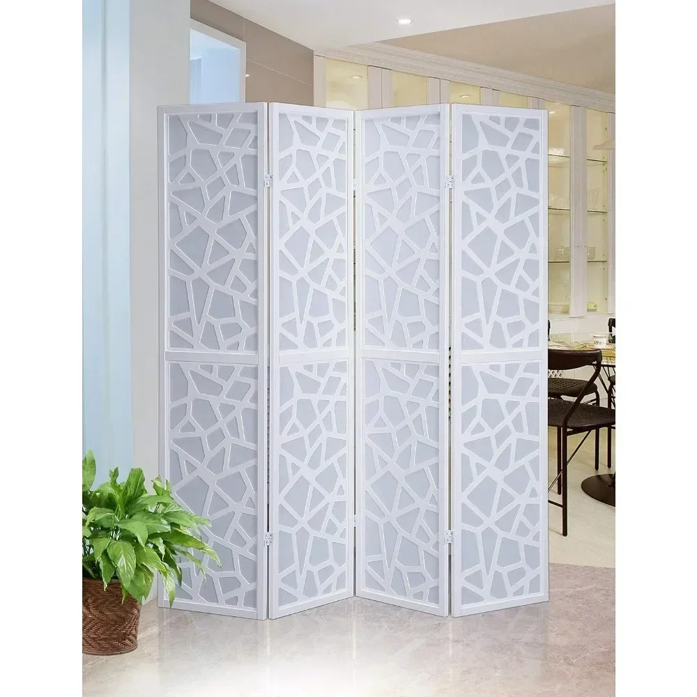 Room-Divider-4-Panel-Screen-Room-Divider-Partition-Separator-Home-Decor ...