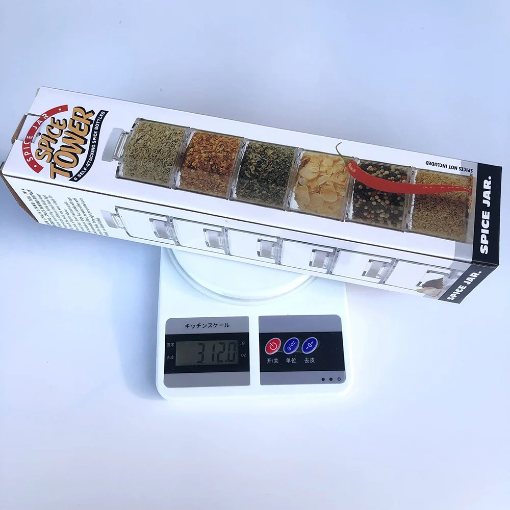 Set-Spice-Container-Stackable-Spice-Jar-Containers-Seasoning-Bottles ...