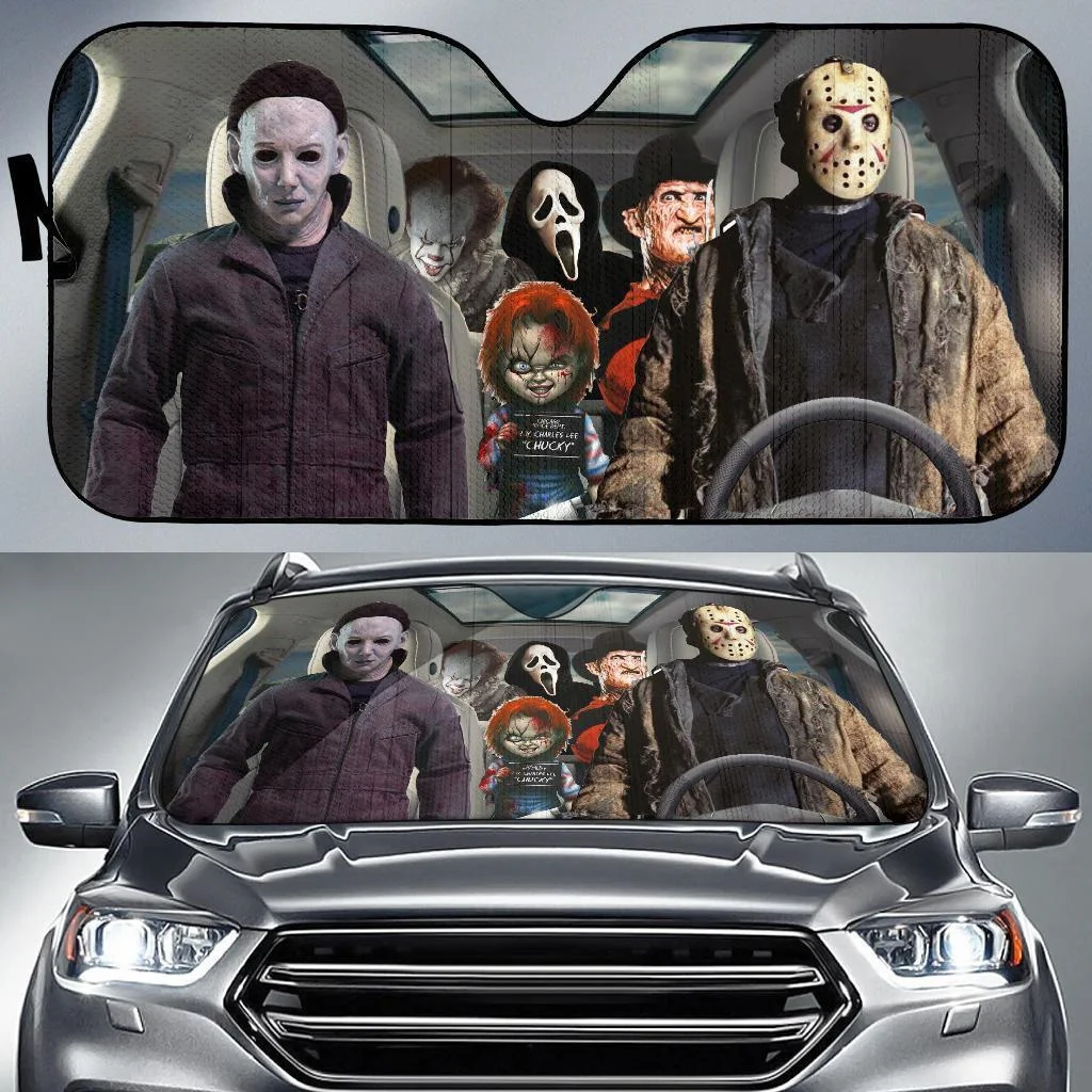 Horror-Movie-Killer-Print-Car-Front-Windshield-Sun-Shades-Fold ...