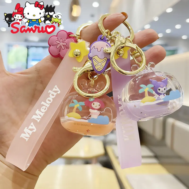 MINISO-Melody-Kuromi-Hello-Kitty-Cinnamoroll-Keychain-Woman-Cute-Car-Keychain-School-Bag-Pendant ...