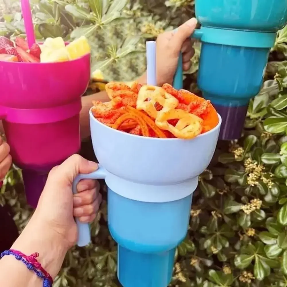 Portable-Snackies-Cup-2-in-1-Splash-Proof-Leakproof-Top-Snack-Bowl-on ...