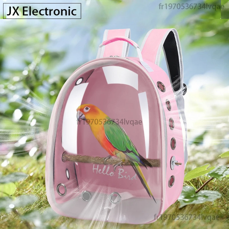 Carrier-Space-Bag-Pet-Backpack-with-Prech-and-Feeder-Cups-for-Parakeet ...