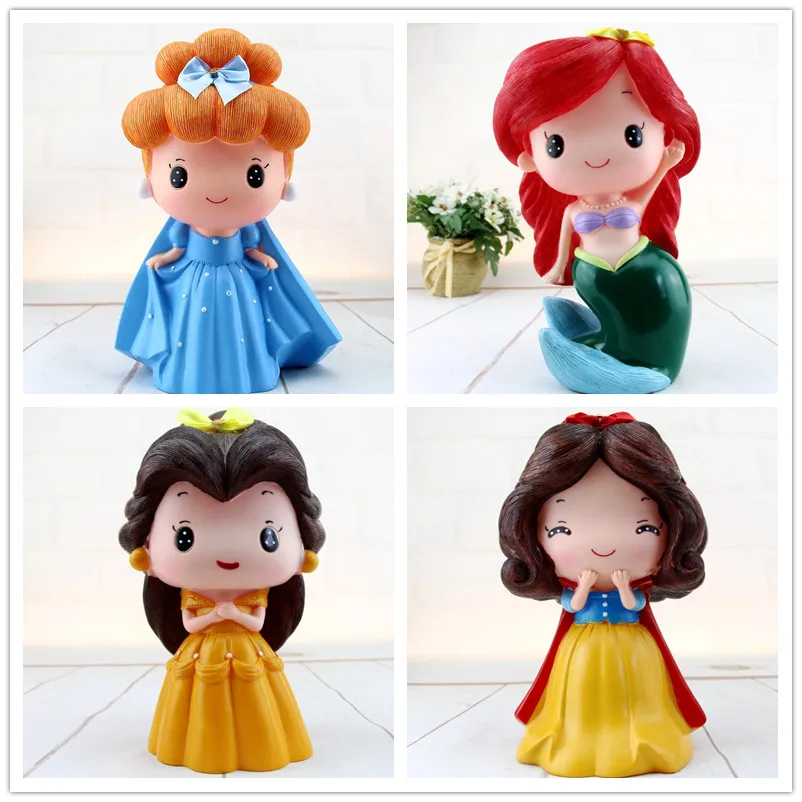 Cartoon Mermaid Princess Vinyl Girls Bank Coin Bank Money Box Saving ...