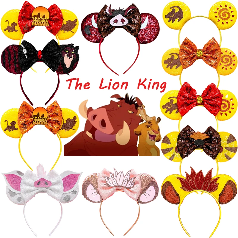 Diademas-con-orejas-del-Rey-Le-n-para-mujer-accesorios-para-el-cabello ...