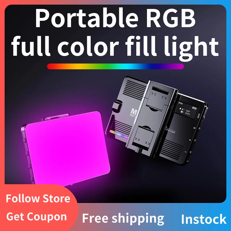 SHIYAN-M15-M16-3000K-9900K-RGB-LED-Portable-Light-Handheld-Video-Selfie ...