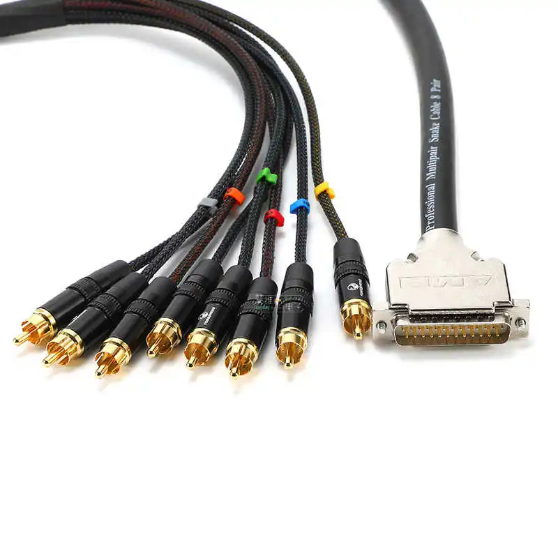 Data Cable DB25 8-way Multi Track Mixer VGA Rainbow Audio Signal Cable ...
