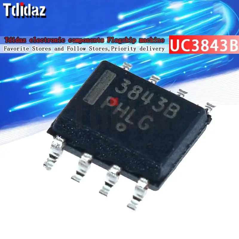 10PCS UC3843 SOP8 3843B SOP UC3843B UC3843A SOP 8 3843 SMD New and ...