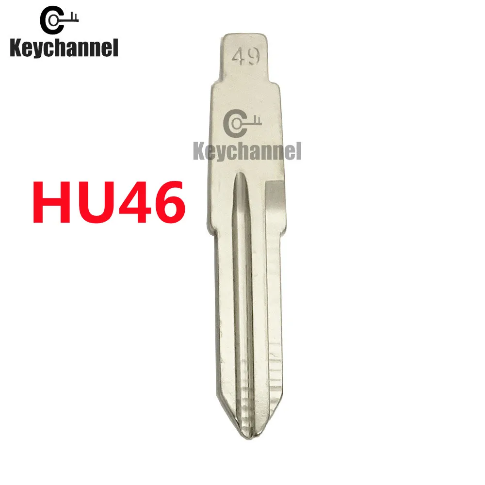 Keychannel-10PCS-49-Universal-Car-Key-Blade-HU46-Uncut-Blank-for-KEYDIY ...
